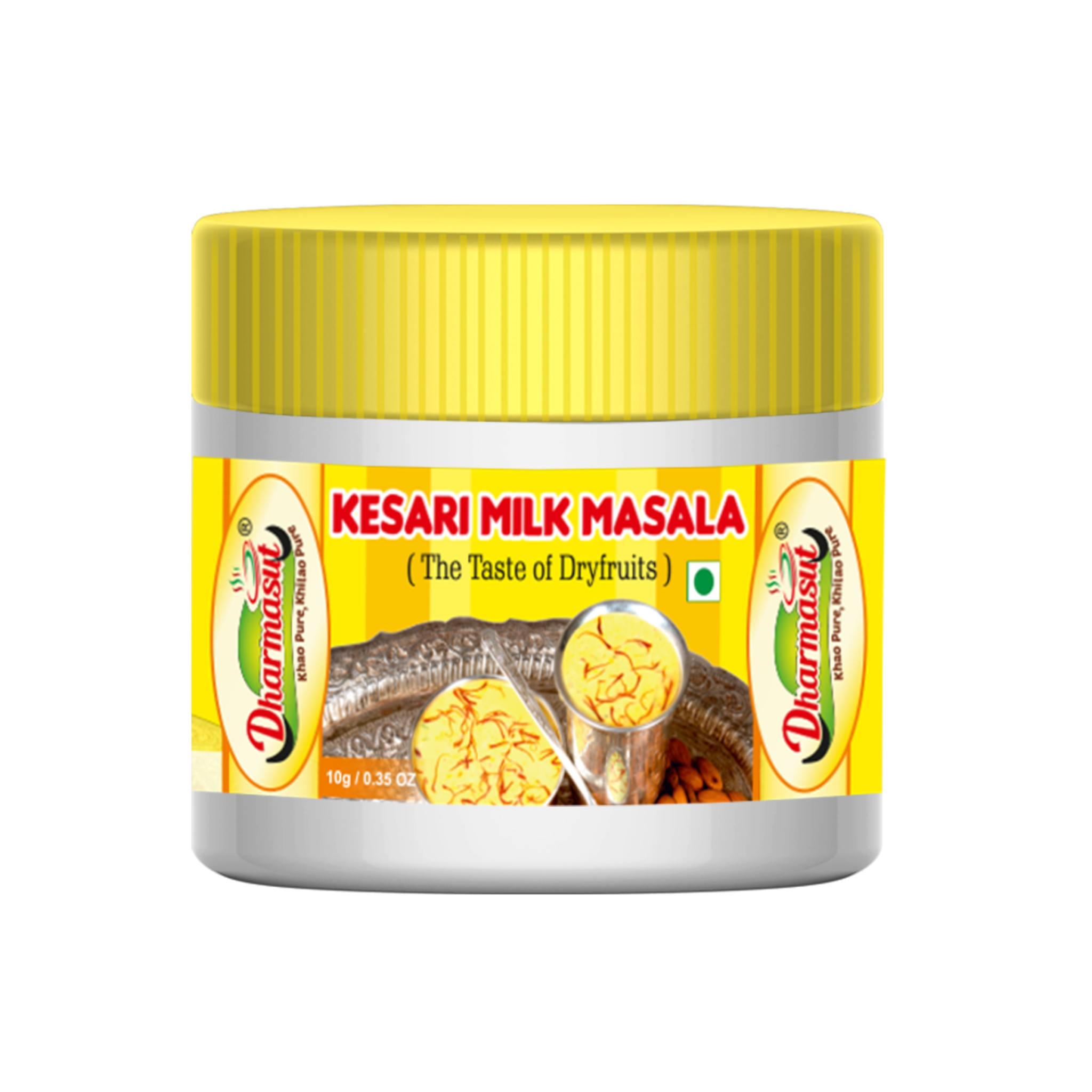 Dharmasut Kesari Milk Masala - Saffron Spice Mix for Milk.